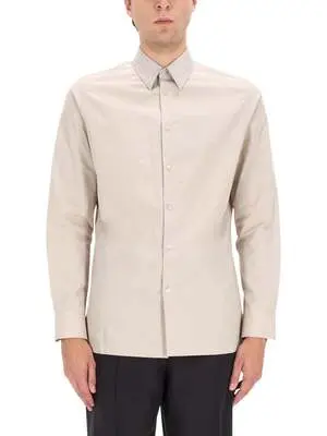 Fendi S Long Sleeve Button-up Shirt - White