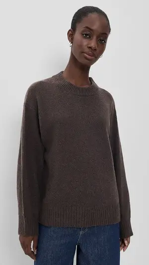 REFORMATION Cove Cashmere Oversized Crew Sweater