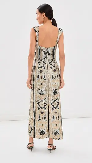 Johanna Ortiz Jacquard Tropicana Ankle Dress