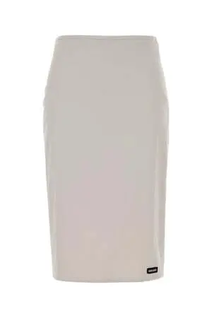 MIU MIU MIU MIU Stretch Poplin Skirt