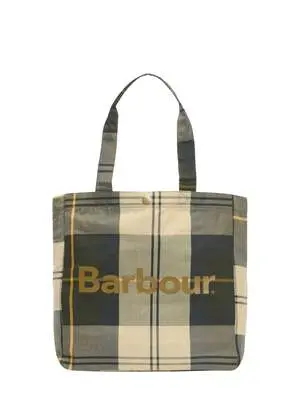 Barbour Tartan Tote Bag - Beige