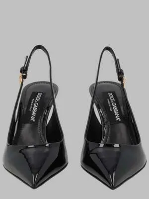Dolce & Gabbana Logo Slingback Heels