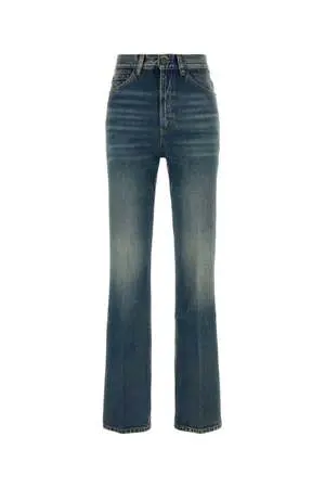 Saint Laurent Clyde High-rise Straight-leg Pants