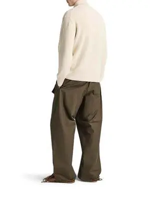 JW Anderson J.w.anderson Ribbed Sweater With High Neck And Zip