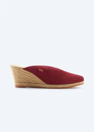 VISCATA Truja Archive Suede Espadrille Mule Wedges