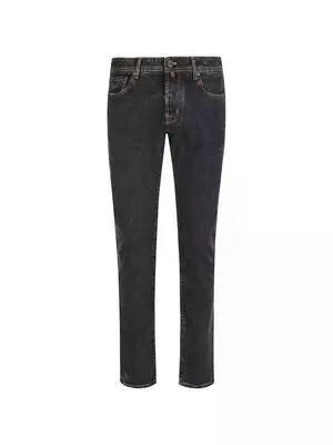 Jacob Cohen Bard Faded Slim-fit Jeans - Black