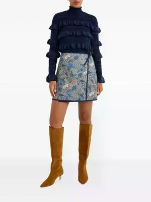MARIE OLIVER Adeline Ruffled Long-sleeve Sweater