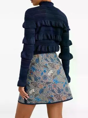 MARIE OLIVER Adeline Ruffled Long-sleeve Sweater