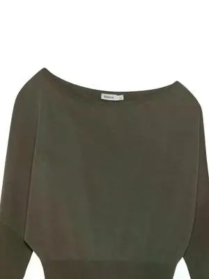 Simkhai Lavina Draped Off-shoulder Sweater - Green