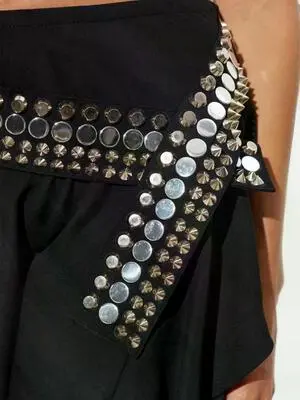 IRO PARIS Vanopia Stud-embellished Mini Skirt