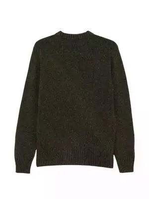 KANGRA Flecked-knit Crew-neck Sweater