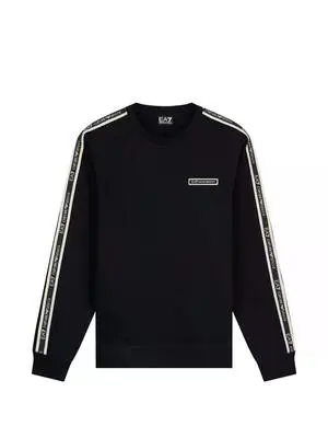 EA7 Logo-tape Sweatshirt - Black