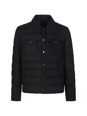 Herno Quilted Wool Jacket - Black