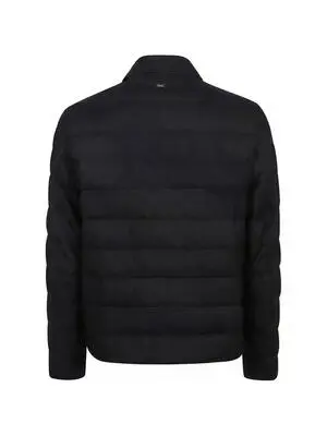 Herno Quilted Wool Jacket - Black