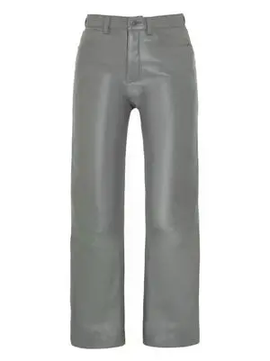 DANCASSAB Ruth Leather Trousers - Grey