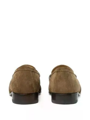 SCAROSSO Mar Suede Penny Loafers