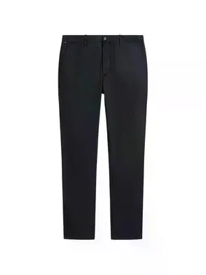 Tommy Hilfiger Logo-patch Chino Trousers - Blue
