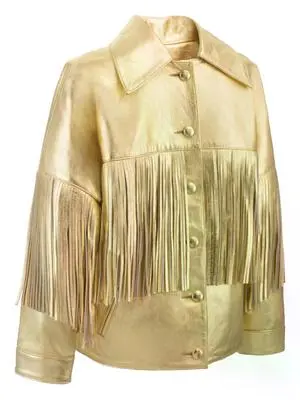 DANCASSAB Taylor Leather Fringed Jacket