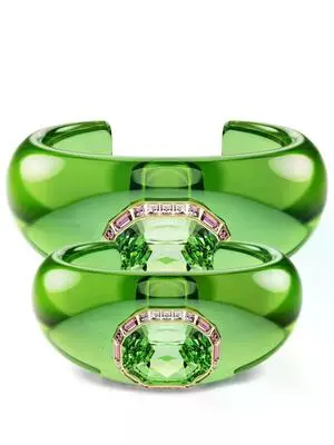 SWAROVSKI Crystal-embellished Cuff Bracelet - Green
