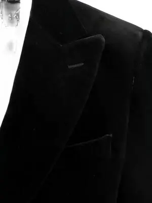 LARDINI Velvet Peak-lapel Blazer