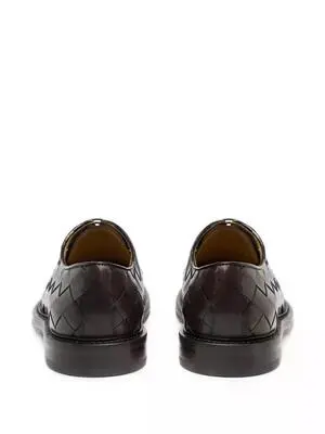 SCAROSSO Harry Woven Leather Derby Shoes