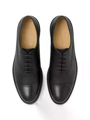 SCAROSSO Rupert Hammered Leather Oxford Shoes