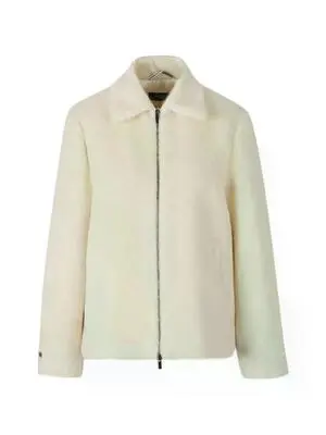 Peserico Zip-up Faux-fur Jacket - Neutrals