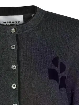 MARANT ETOILE Lona Logo-embroidered Cardigan