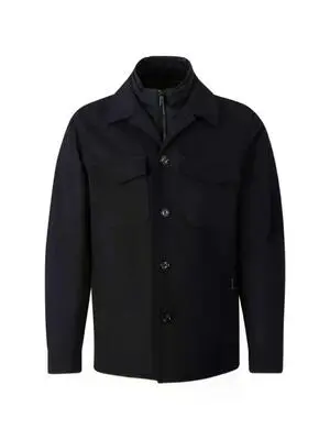 MOORER Quilted-insert Button-up Jacket