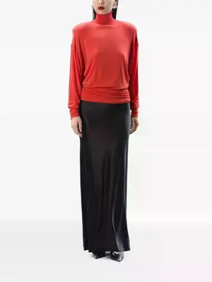 MANURI Romy Padded-shoulder Romy Blouse - Red