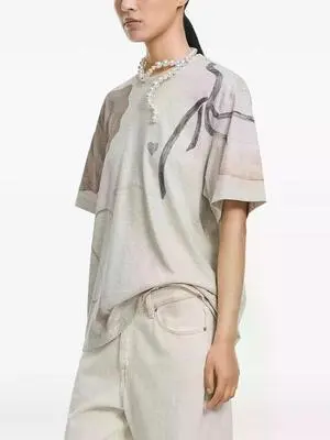 JNBY Abstract-print T-shirt - Neutrals