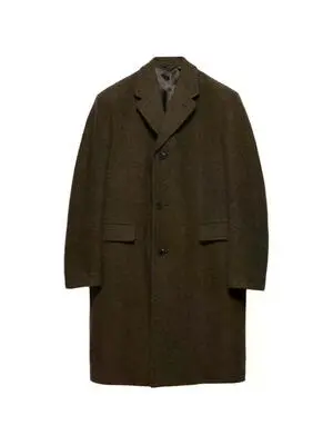 Prada Single-breasted Wool Coat