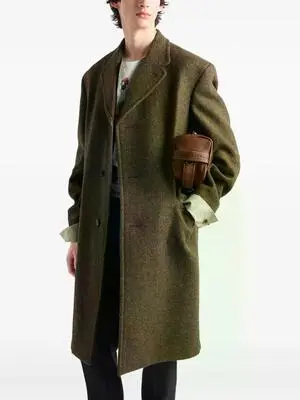 Prada Single-breasted Wool Coat