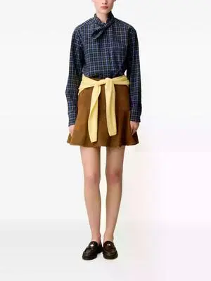 Claudie Pierlot Poplin Tie-neck Shirt