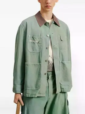 CROQUIS Multi-pocket Contrast-collar Jacket