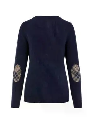 Barbour Tartan-patch Sweater - Blue
