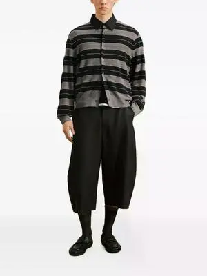 CROQUIS Striped Wool Cardigan