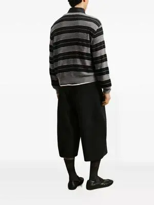 CROQUIS Striped Wool Cardigan