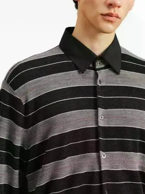 CROQUIS Striped Wool Cardigan