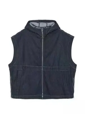 CROQUIS Hooded Oversized Vest - Blue