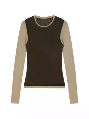 JNBY Paneled Long-sleeves Top