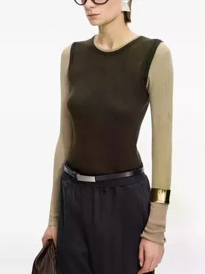 JNBY Paneled Long-sleeves Top