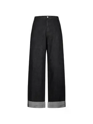 JNBY Turn-up-cuff Jeans - Black