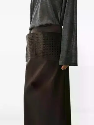 LESS Laser-cut Maxi Skirt