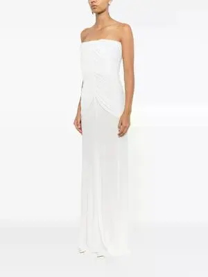 Alex Perry Strapless Corseted Bodice Gown