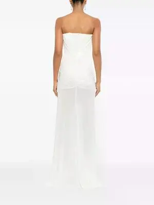Alex Perry Strapless Corseted Bodice Gown