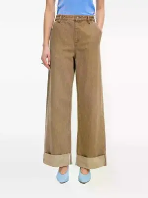 JNBY Straight-leg Turn-up Jeans