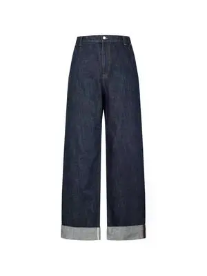 JNBY Straight-leg Turned-up Jeans - Blue