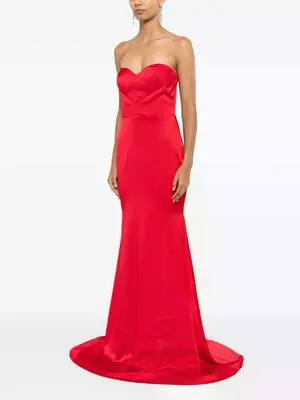 Alex Perry Strapless Fishtail Gown