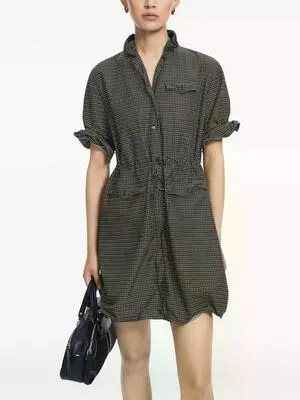 JNBY Geometric-print Short-sleeve Mini Dress